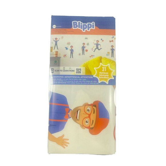 Roommates | Wall Decor | Roommates Blippi Character Peel And Stick Wall ...